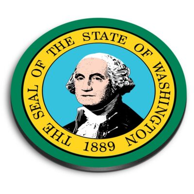 1x Round Fridge MDF Magnet Wisconsin Flag Vector Emblem #60732 | eBay