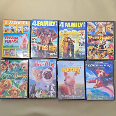 21 Animal Family Themed Movies on 9 DVDs: Gordy, Treasure & Spooky ...