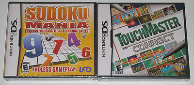 Nintendo DS Lot - TouchMaster Connect (New) Sudoku Mania (New) NDS | eBay