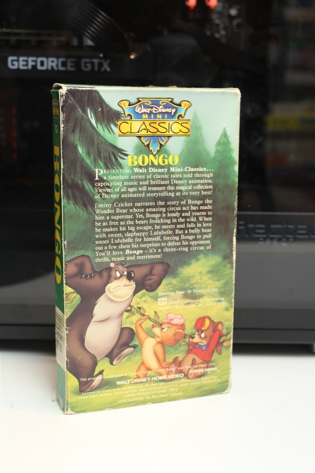 Bongo VHS Animation; Comedy; Family; Musical; Romance | eBay