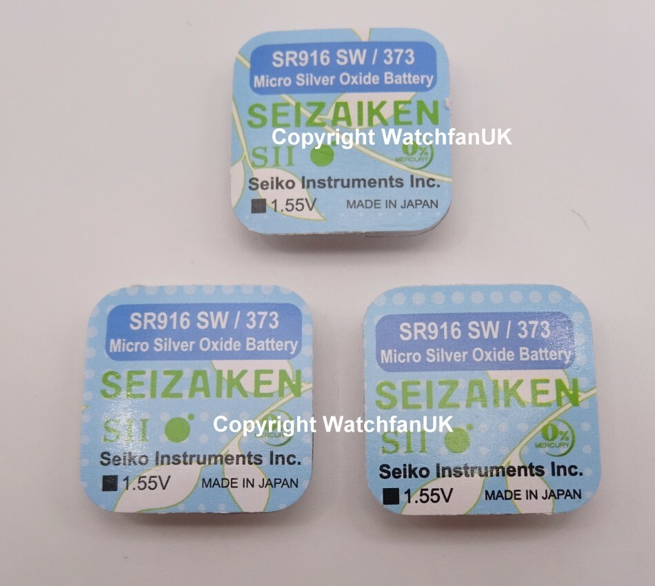 Seiko Made Silver Oxide Battery 373 SR916SW SR916 | eBay