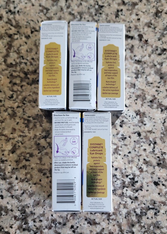 5 Boxes Systane COMPLETE PF Twin pack. Preservative Free. | eBay