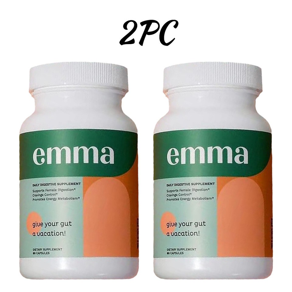 3 Pack Emma Relief Supplement Keto for Gut Bloating 60 Capsules Exp 5/ ...