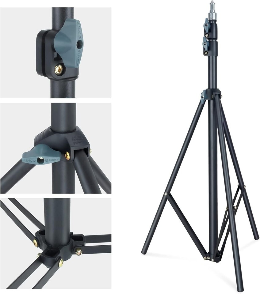 LINCO 7ft Durable Light Tripod Stand for Photo Video Studio Lighting ...