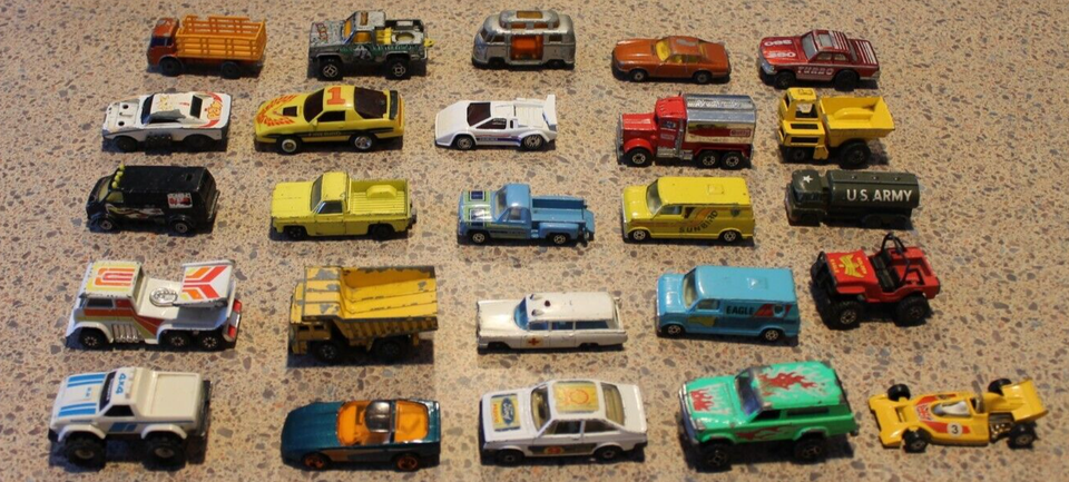Lot Of 25 Vintage Hot wheels Matchbox Lot 70s 80s 90s | eBay
