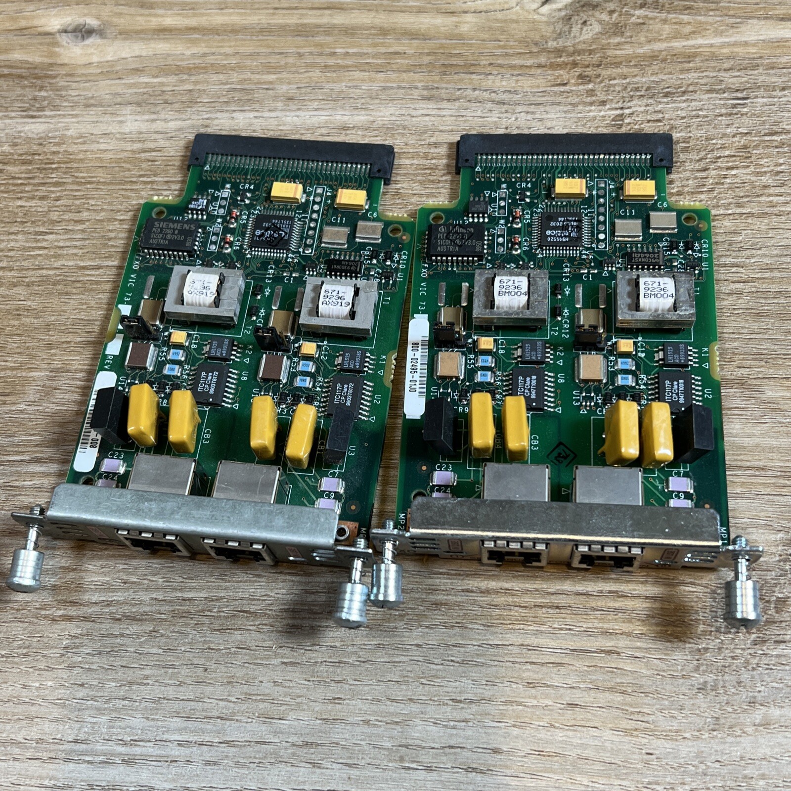 Lot Of 2 CISCO VIC-2FXO-EU Two-port Voice I/face Card - FXO (EU) | eBay