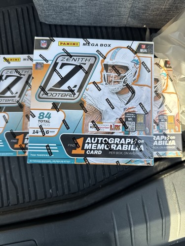 New 2024 Panini Zenith NFL Football MEGA Box LOT OF 3 (THREE) Factory ...