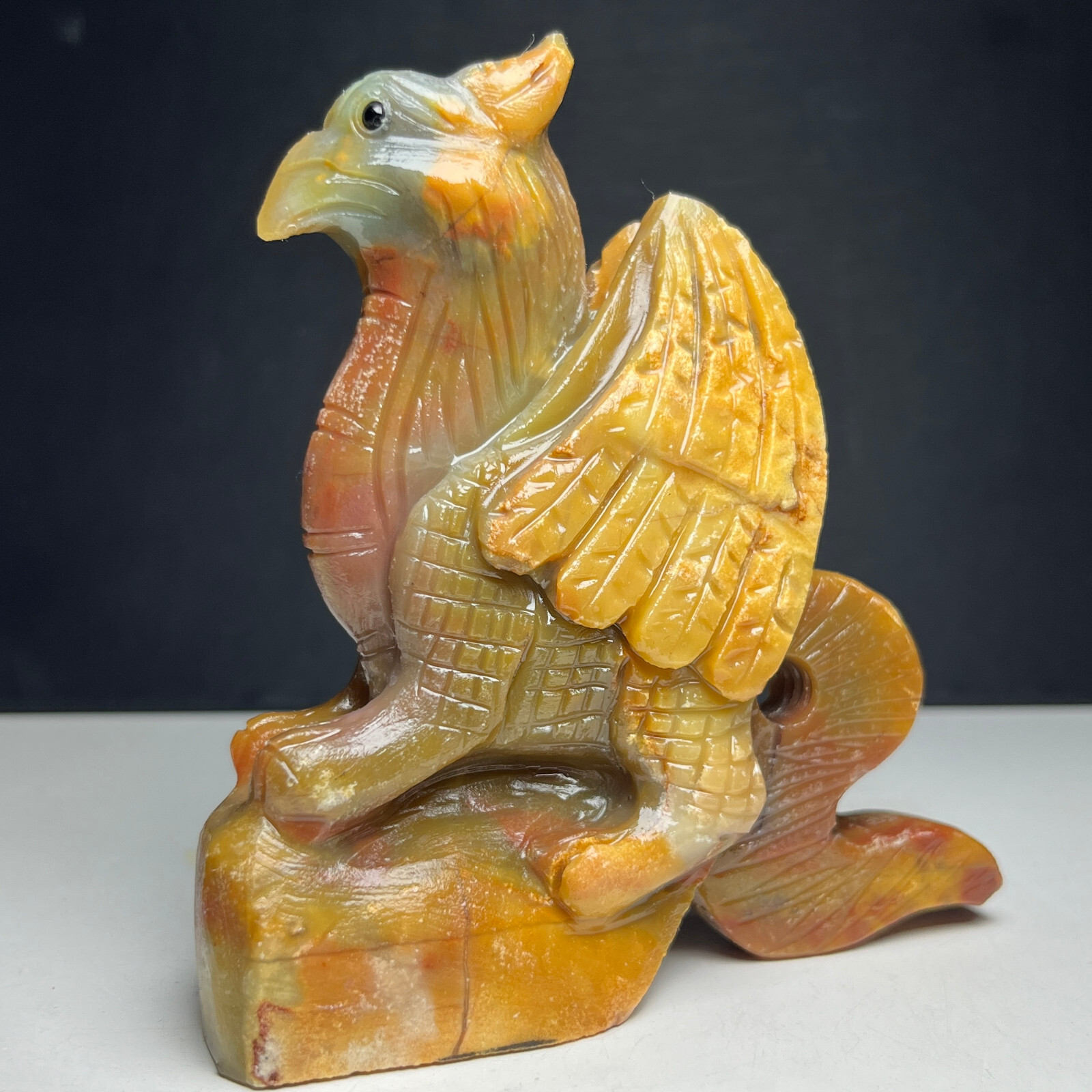 281g Natural Crystal Mineral Specimen. Amazon Stone. Hand-carved ...