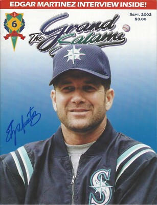 EDGAR MARTINEZ AUTOGRAPH SIGNED GRAND SALAMI MAGAZINE HOF SEATTLE ...