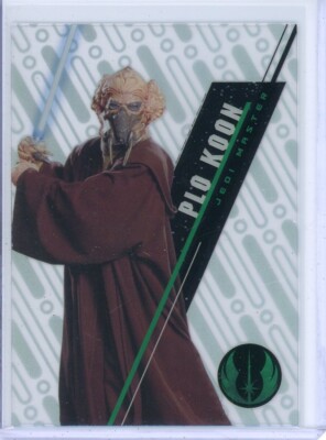 2016 Topps Star Wars HIgh Tek PLO KOON Form 1 Pattern 1 Base Card #SW ...