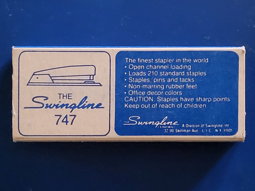VINTAGE Swingline 747 & S. F. - 1 Staples BOX & 5000 Woodbury Store ...