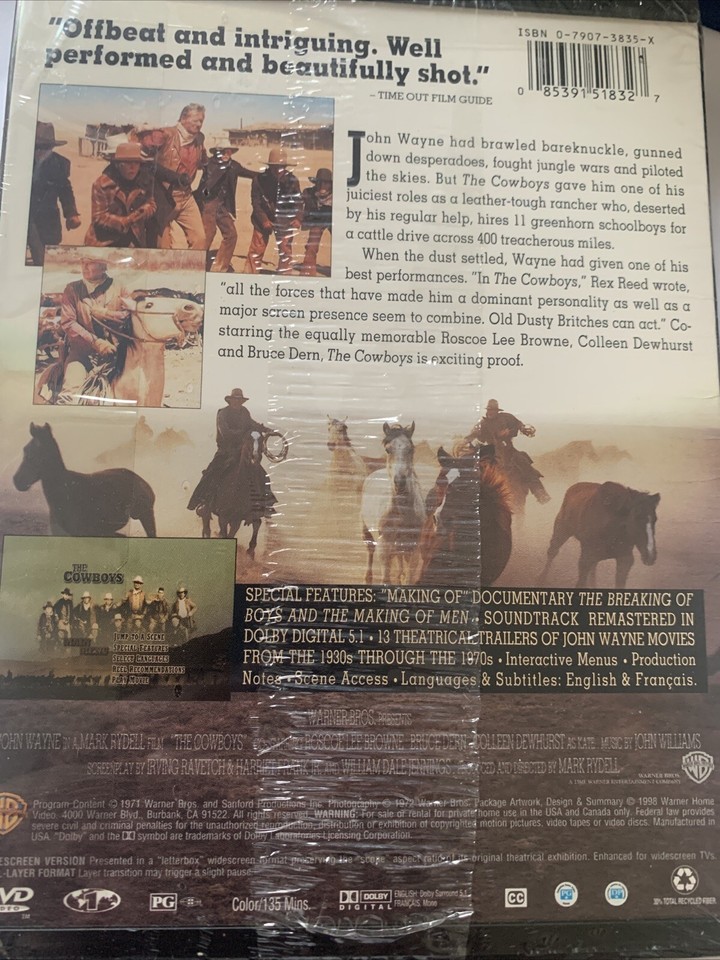 THE COWBOYS [New DVD] John Wayne CLASSIC WESTERN ~ The Duke! | eBay
