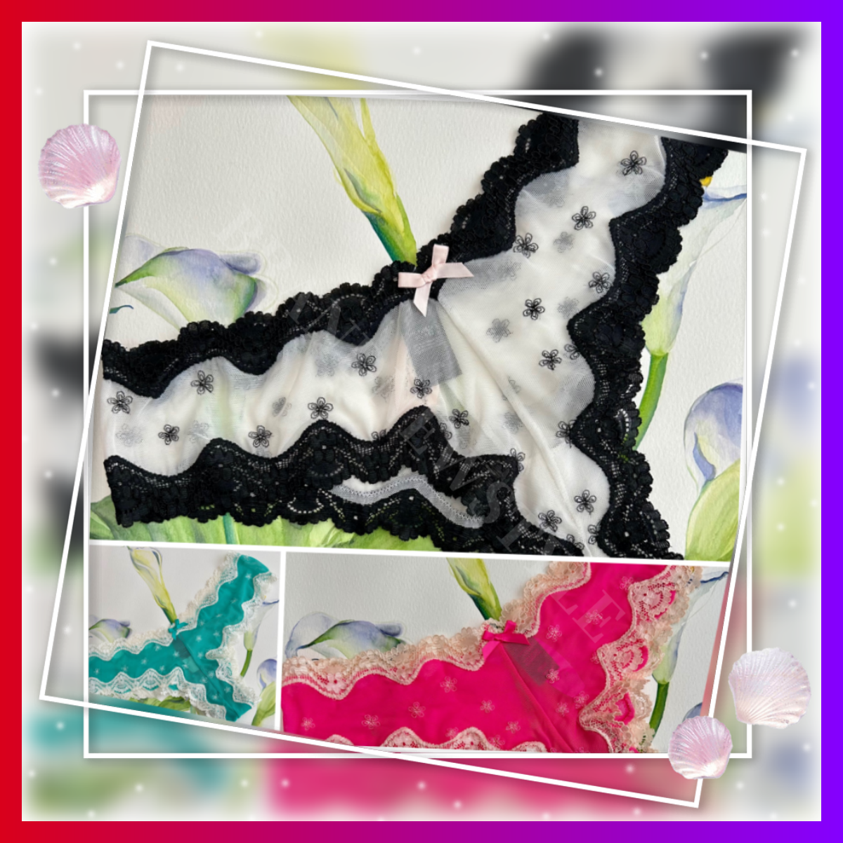 Victoria's Secret SEXY MESH CHEEKY LACE TRIM Panty PANTIES pick 1 NEW ...