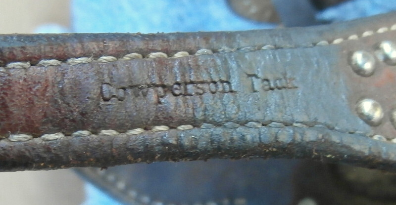 Cowperson Tack Studded Silver/Bronze Buckle Spur Straps Running P Spurs ...