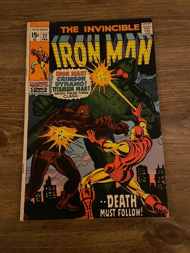 Invincible Iron Man # 22 VF Marvel Comic Book Avengers Hulk Thor Vision ...