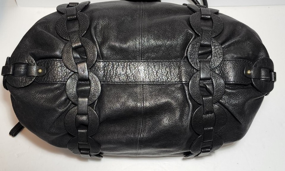 LOCKHEART MOD GEO CAMERON VINTAGE Y2K LEATHER MULT-POCKET SHOULDER ...