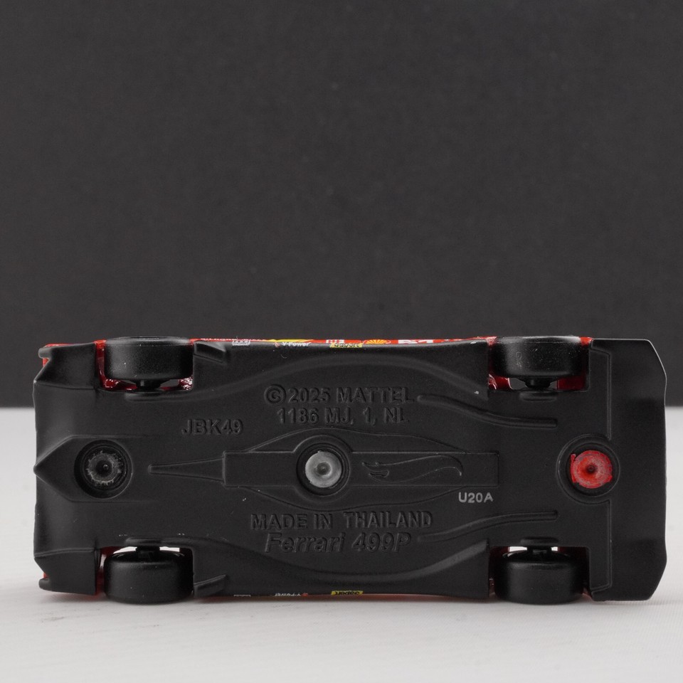2025 HOT WHEELS PROTOTYPE-#35 FEP FERRARI 499P METAL BASE RIVET RR RARE ...