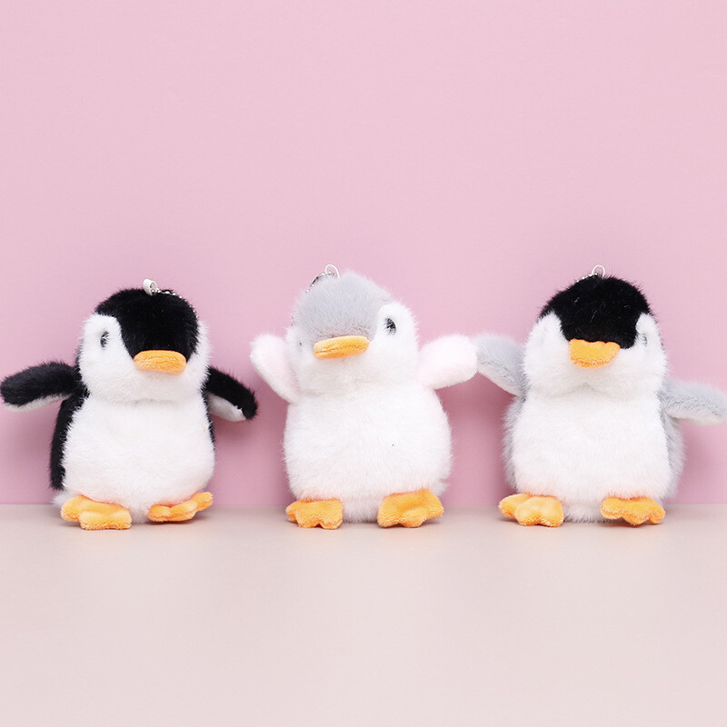 Plush Soft Stuffed Toy Keychains Cute Cartoon Penguin Doll Bag Charms ...