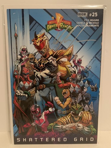 Mighty Morphin Power Rangers #25 Finch Variant Signed By Kyle Higgins W ...