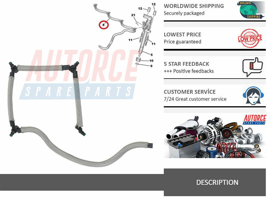 Fuel Leak Off Pipe For Ford Focus Kuga Mondeo C-Max S-Max Galaxy ...