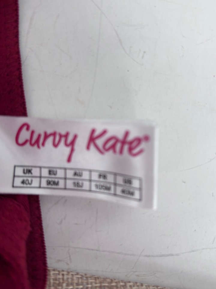 NWT Curvy Kate Victor Balcony Bra SHEER Claret Red Size 40M 40 M | eBay