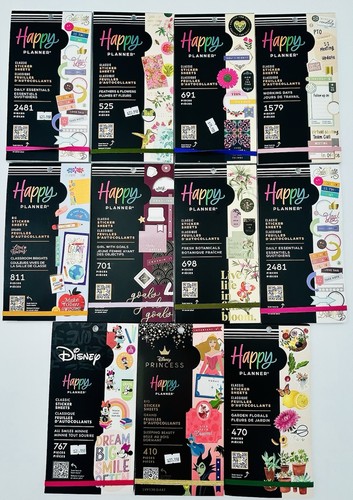 Huge Happy Planner Recollections Lot 11 Books Disney Stickers Journal ...