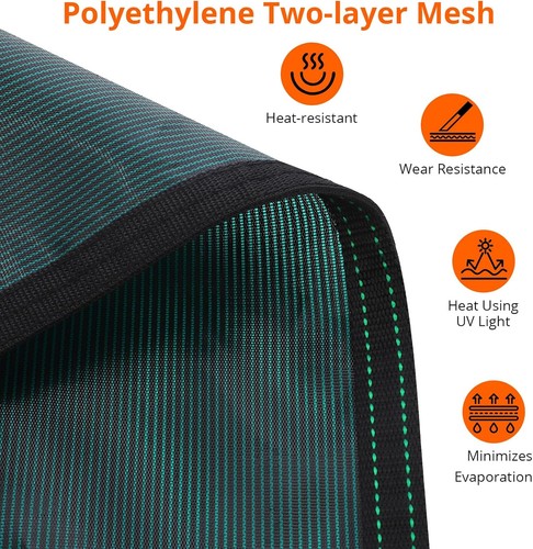 Pool Safety Cover Rectangular Inground Swimming Pool Winter Pool Cover ...