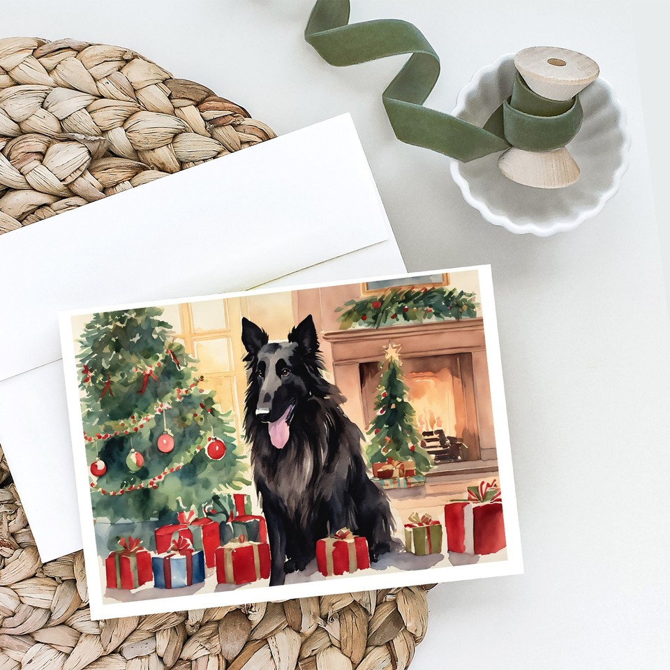 Belgian Sheepdog Christmas Greeting Cards and Envelopes Pack of 8 ...