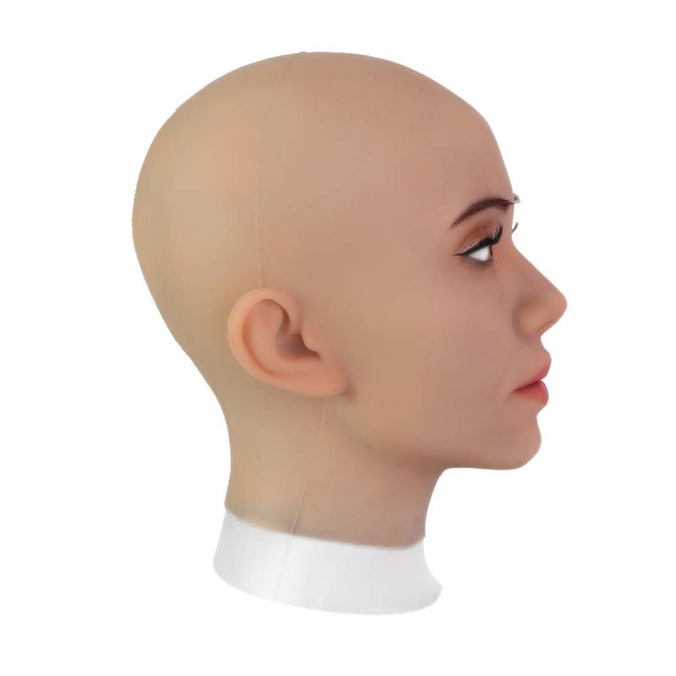 Kathy Female Fake Masks Silicone Face Mask Realistic Headwear for ...