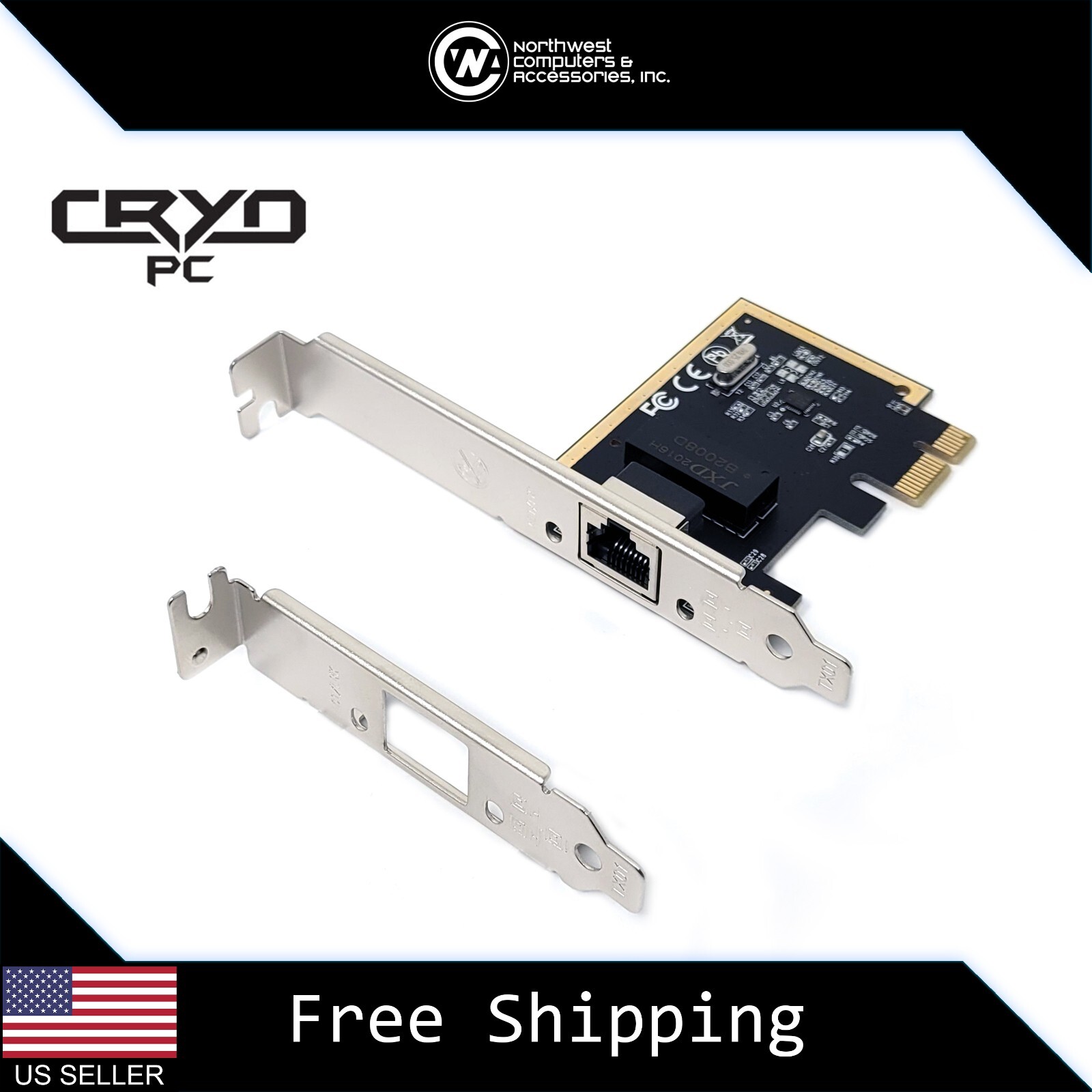 Cryo-PC PCIe Gigabit Network Adapter Card, Low Profile Bracket 10/100 ...