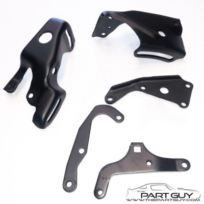 80-87 Chevy SB R4 A/C COMPRESSOR MOUNT BRACKETS 5-Pce Type-2 AC Air ...