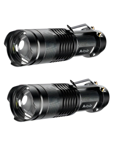 Pack of 2 Small LED Torches, Bright Mini Torch Flashlight with ...