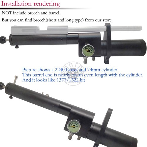 12g CO2 /Pump to PCP Regulated KIT HPA for Crosman /Pistol 1377 2240 ...