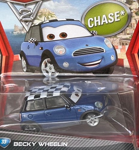 DISNEY PIXAR CARS "BECKY WHEELIN" CHASE, NEW IN PACKAGE, SHIP WORLD ...