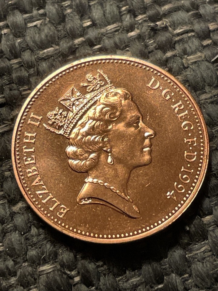 1994 Great Britain UK 2 Pence Coin. Queen Elizabeth II. BU! | eBay