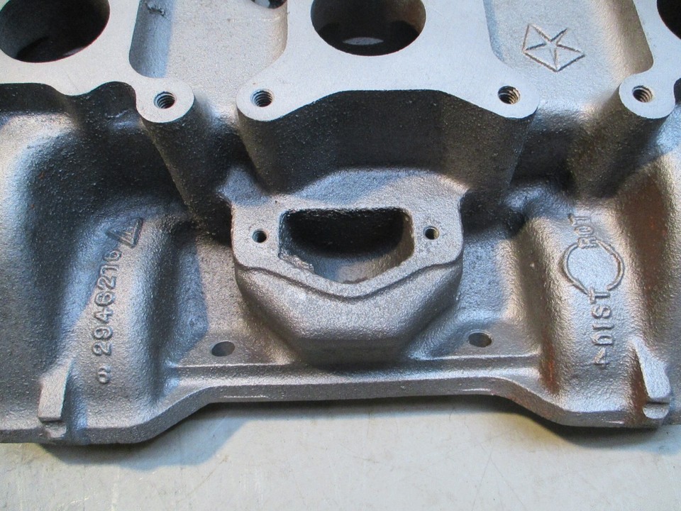 1970 MOPAR PLYMOUTH DODGE 440 SIX PACK INTAKE MANIFOLD..10-10-69 DATE ...