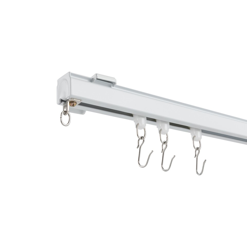 12-18ft Adjustable Curtain Hanging Track System Ceiling Mount Curtain ...