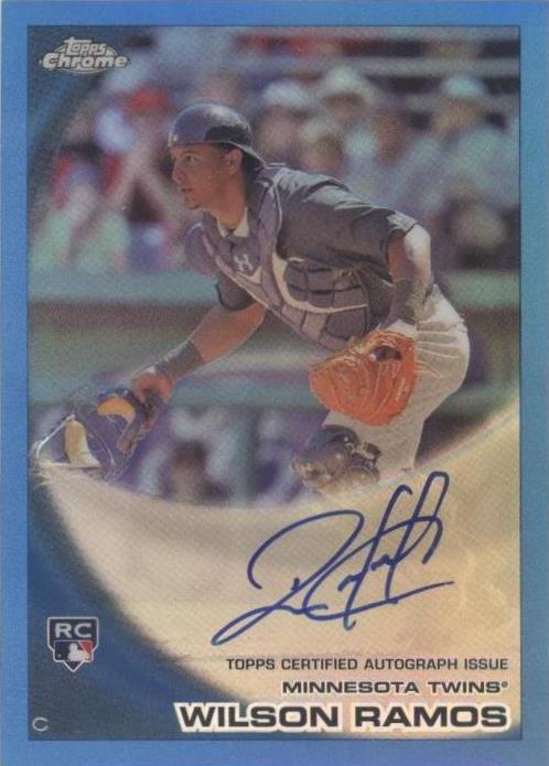 2010 Topps Chrome - Wilson Ramos #189 Rookie Autographs Blue Refractor ...