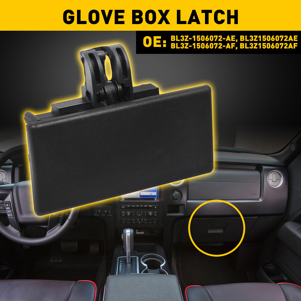 For 2009-2014 Ford F150, F250-F550 S/Duty, Edge BLACK Glove Box Latch ...