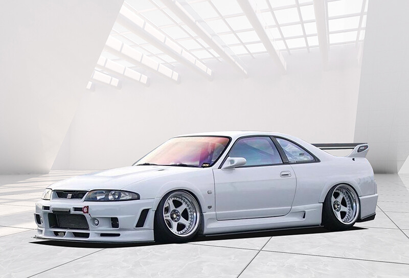 Stanced Skyline R33