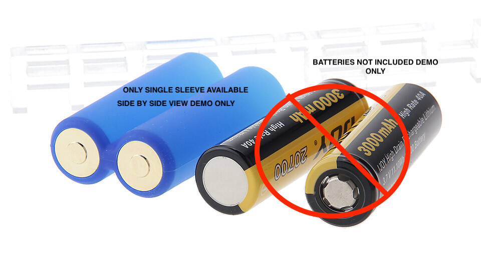 Battery Converter Adapter Tube Sleeve for a 18650 to 20700 | eBay