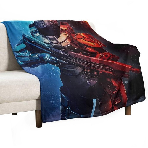 Master Chief Throw Blanket Lightweight Warm PlushCouch Bed Sofa Living ...