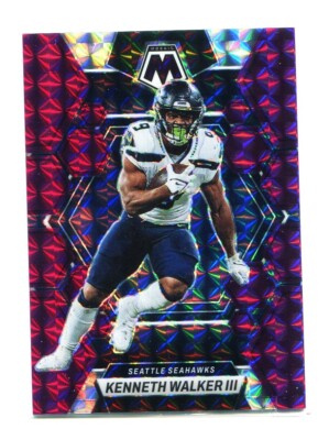 2023 Panini Mosaic Purple 17/49, Kenneth Walker Card #221, Seattle ...