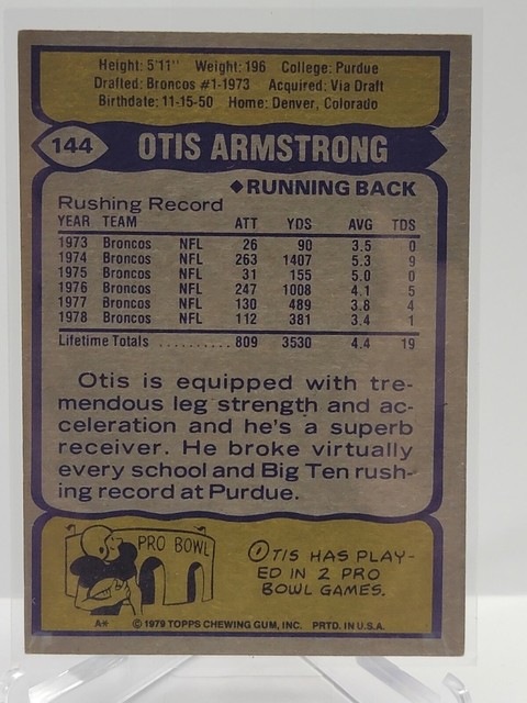 1979 Topps - #144 Otis Armstrong for sale online | eBay