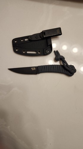 Montana Knife MKC Mini Speedgoat 2.0, Gray 52100, Paracord Wrap, kydex ...