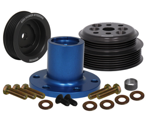 KRC Ford Serpentine Pulley Kit Crank & Water Pump Pulleys 30% Reduction ...