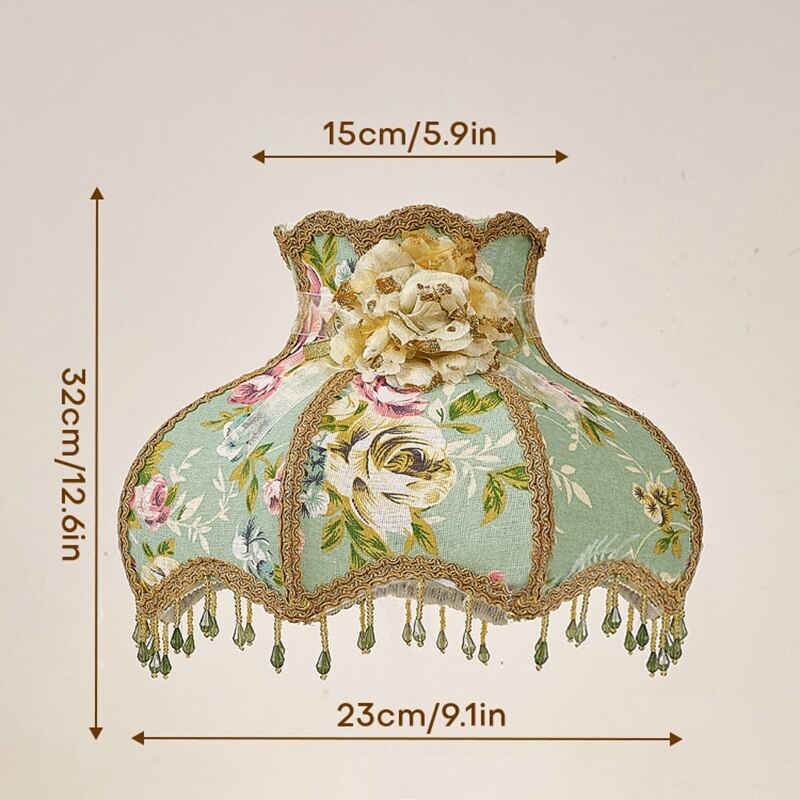 Luxury European Light Shades Fringe Crystal LampShades Table Lamp Home ...