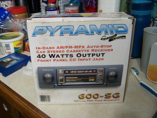 Vintage Pyramid Gold Series 600-SG AM-FM Car Stereo Cassette Receiver ...