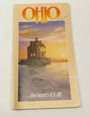 1990 OHIO ...the heart of it all! Map, Brochure, State Park Pamphlet | eBay