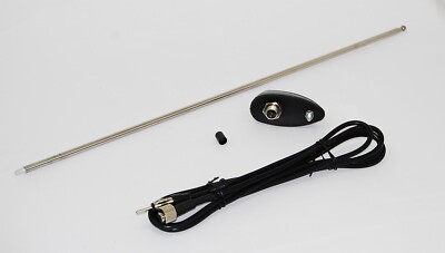 Antenna Side Mount Black Base Fits Volkswagen Type1 1950-1966 Type2 Bus ...